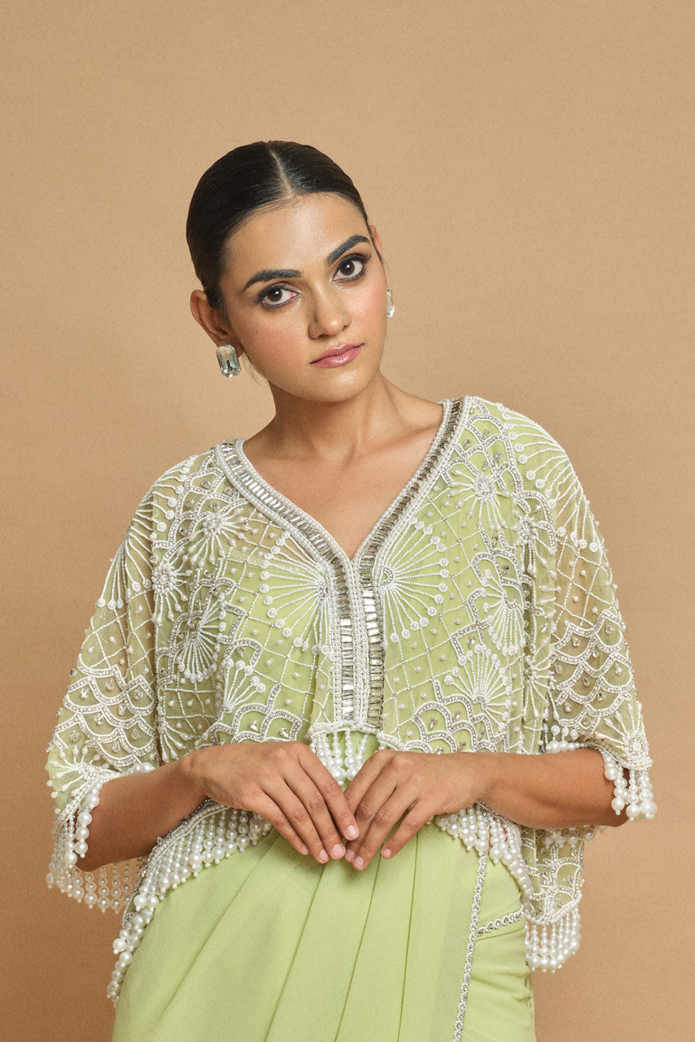 Green Cape With Tassels – Surily G